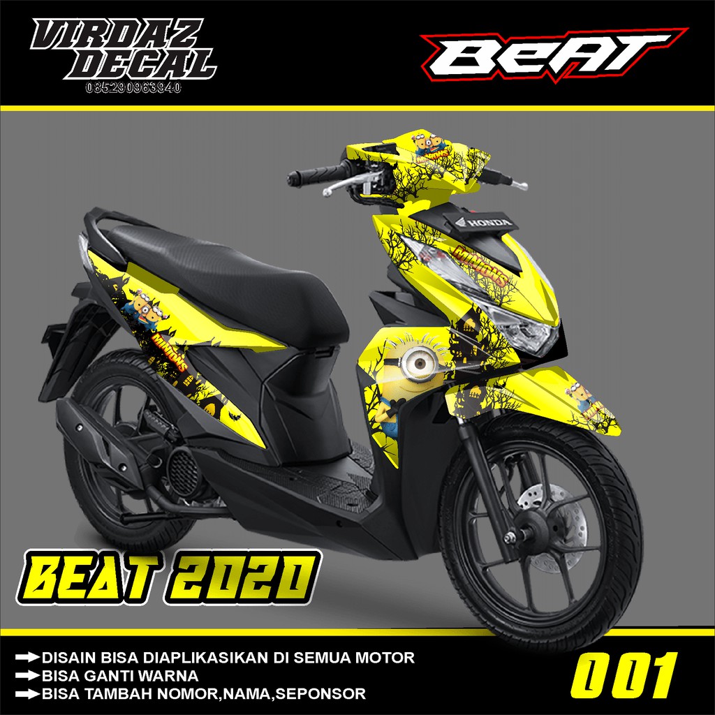 Jual Decal sticker full body BEAT new fi 2020 - dekal stiker beat 001 ...