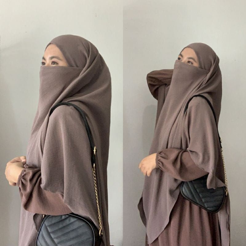 Jual FRENCH KHIMAR XL FREE CADAR TALI NAILA HIJAB / FRENCH KHIMAR ...
