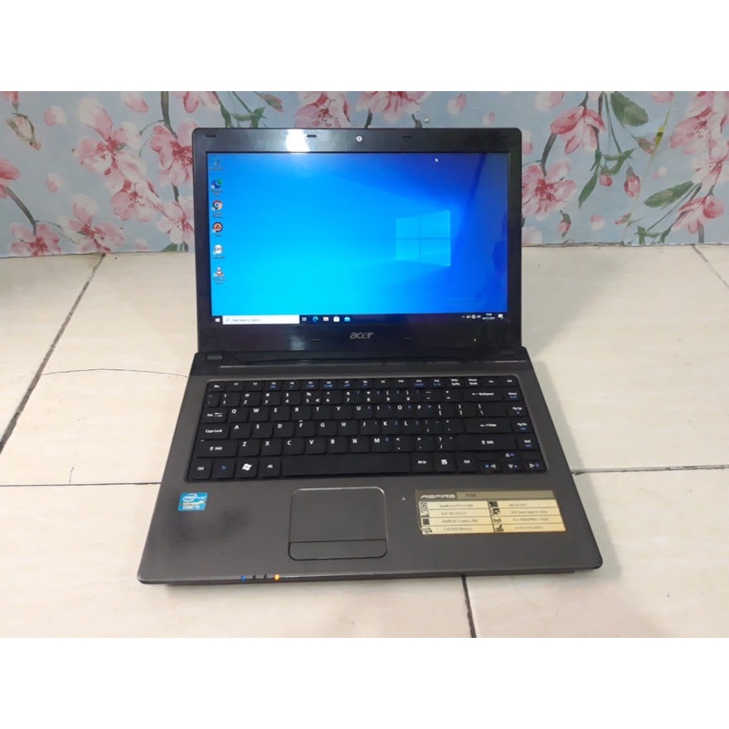 Jual laptop acer 4750 intel core i3 ram 2gb hdd 500gb hitam normal siap ...