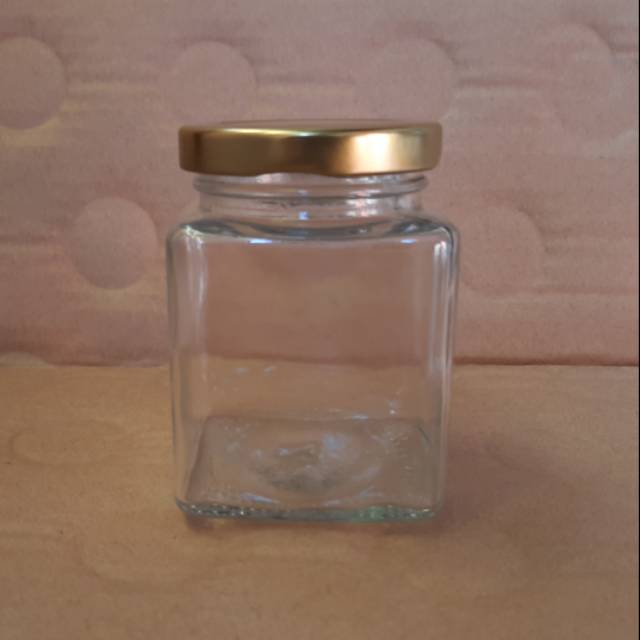 Jual Jar kaca / botol kaca kotak 200 ml 100% baru | Shopee Indonesia