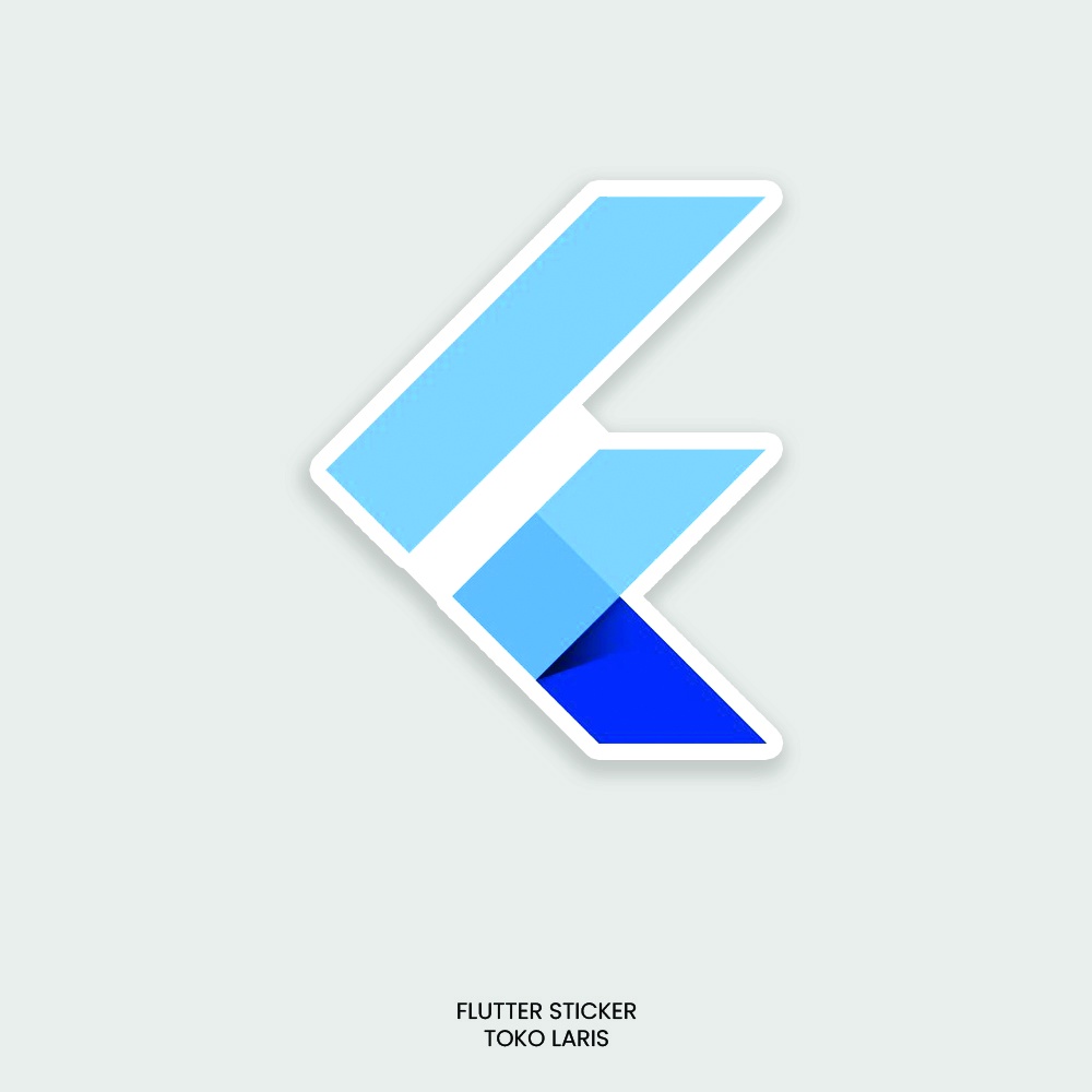 Jual Sticker FLUTTER LOGO Untuk Sticker Laptop, Tumblr, Helm, Case ...