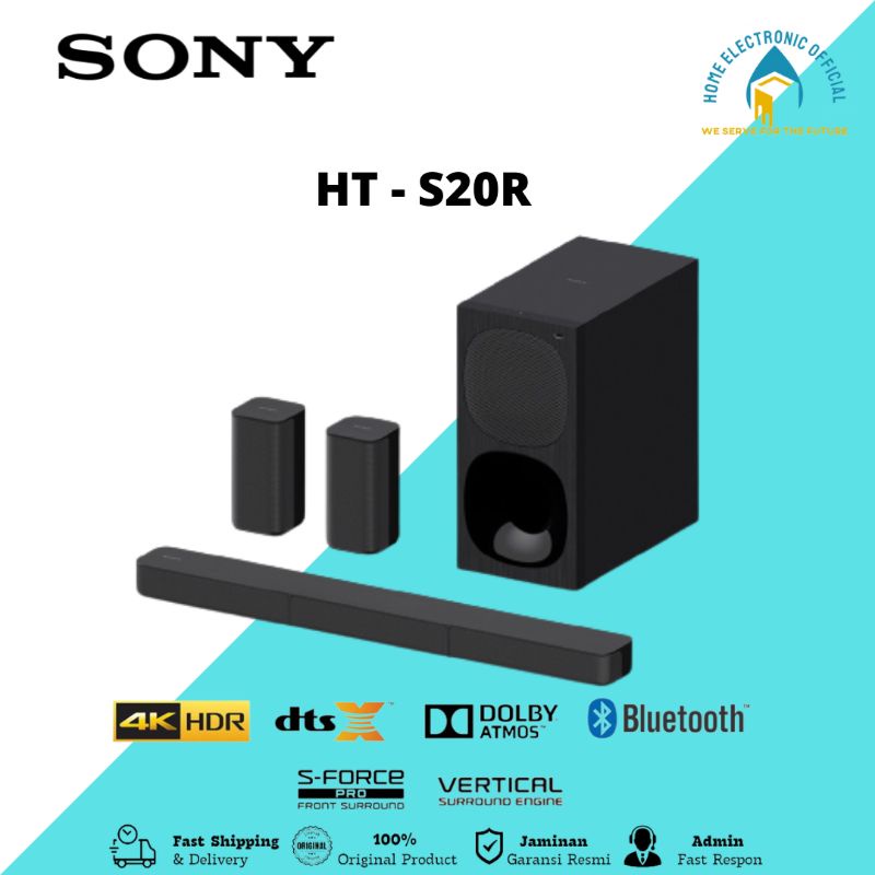 Jual Sony Ht-S20r Soundbar 5.1ch Home Theater System Hts20r ht s20r ...