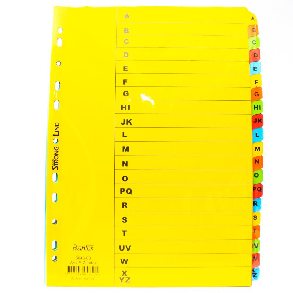 Jual PEMBATAS ORDNER A-Z INDEX BANTEX 6043 | Shopee Indonesia