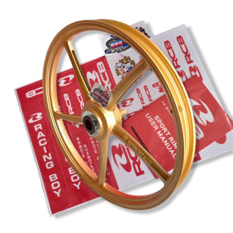 Jual 0velg veleg RCB racing boy gold SP522 set depan belakang 140 dan ...