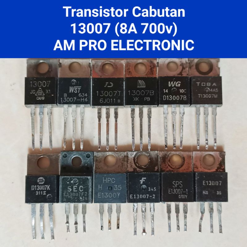 Jual TR 13007 D13007 MJE13007 JE13007 Transistor Cabutan Original ...