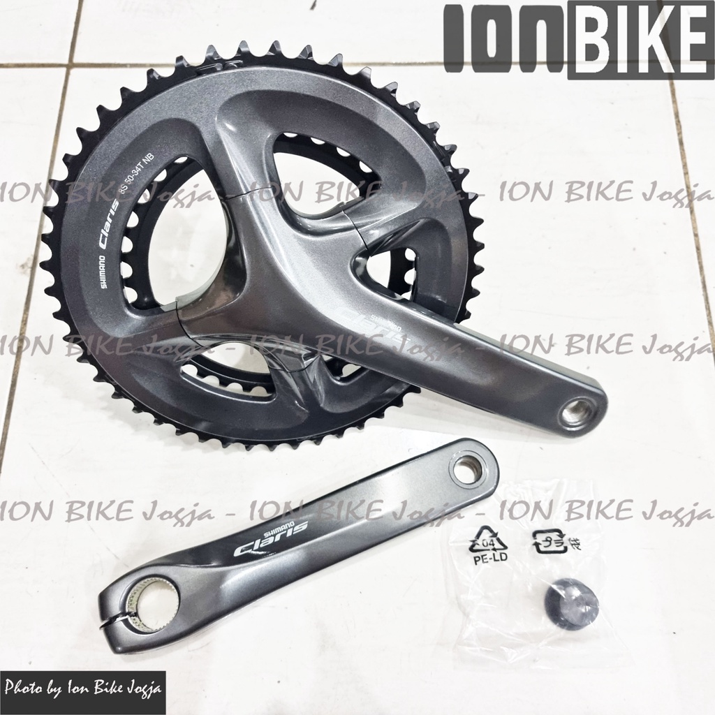 Jual Crankset Shimano Claris R2000 Hollowtech 2 HT2 Crank MTB 50 - 34 T ...