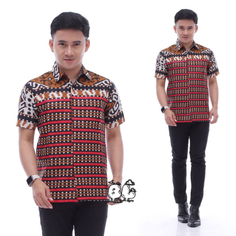 Jual PAKET SERAGAM KELUARGA IBU BAPAK ANAK - KEMEJA DRESS BATIK TENUN ...