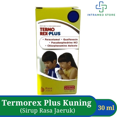 Jual Termorex Plus Kuning Sirup 30 ml - Rasa Jeruk | Shopee Indonesia