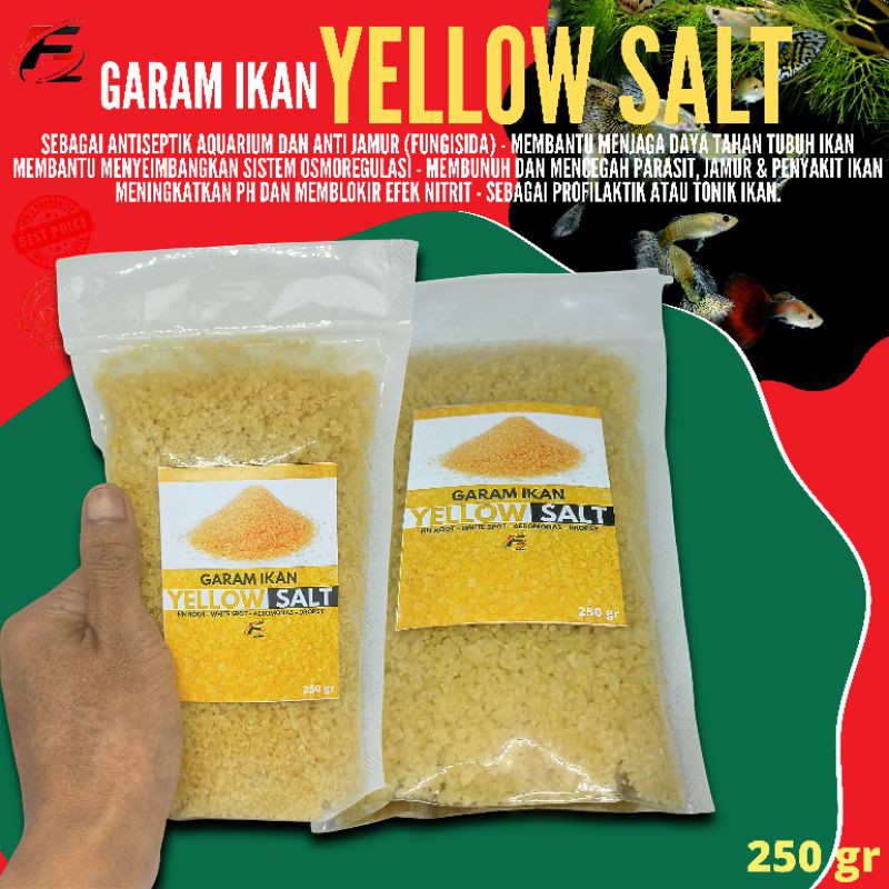 Jual Garam Ikan Garam Kuning Yellow Salt 250gr Perawatan Ikan Hias ...