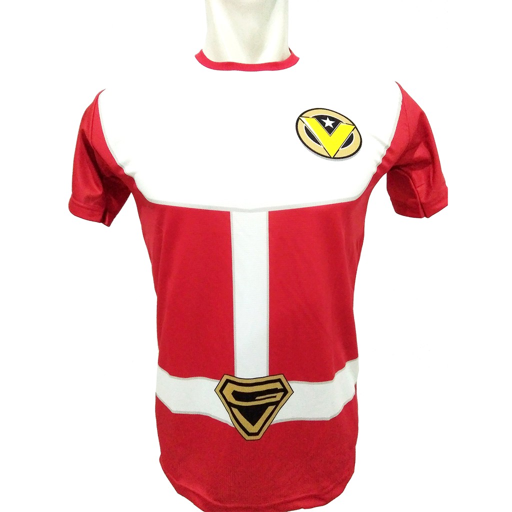 Jual Kaos Power Rangers Goggle Red Suit Superhero Costume Fullprint ...