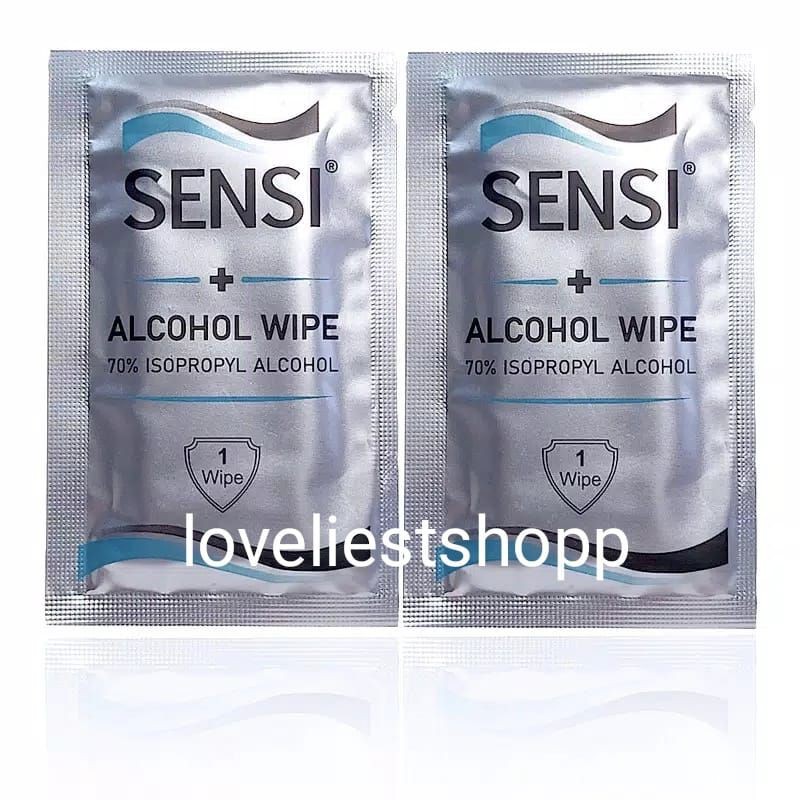 Jual [5 Biji] SENSI Alcohol Wipes tisu antiseptik tissue alcohol tissu ...