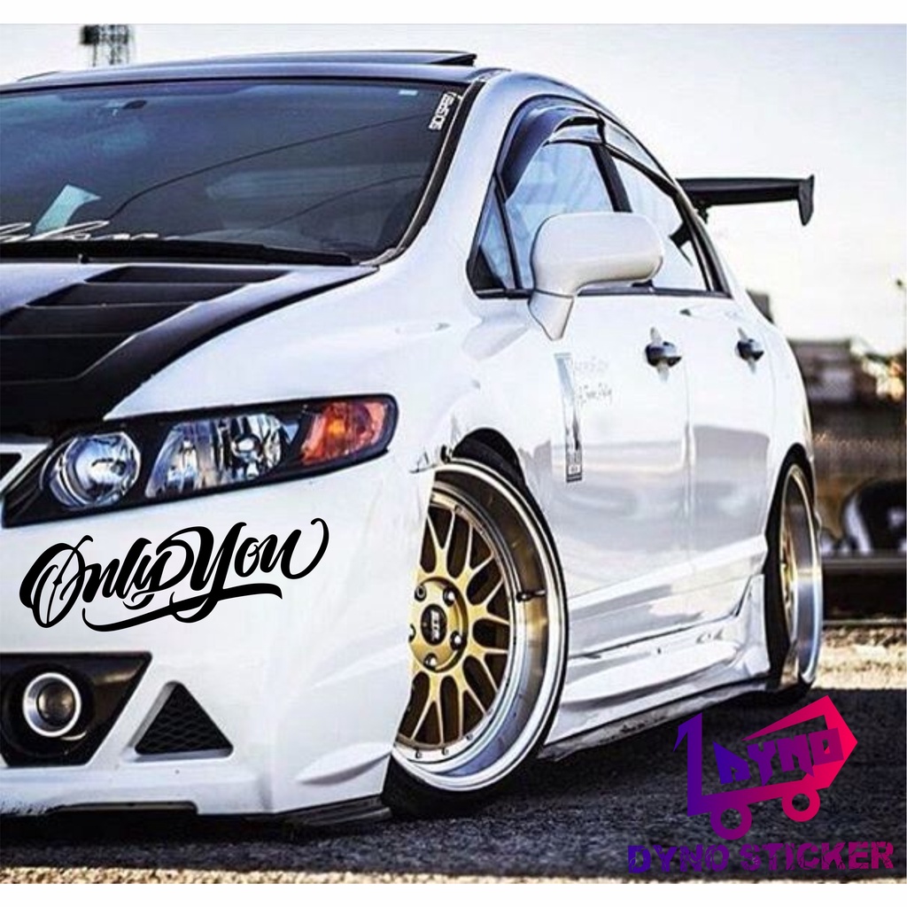 Jual stiker body variasi Only You cutting sticker stiker variasi ...