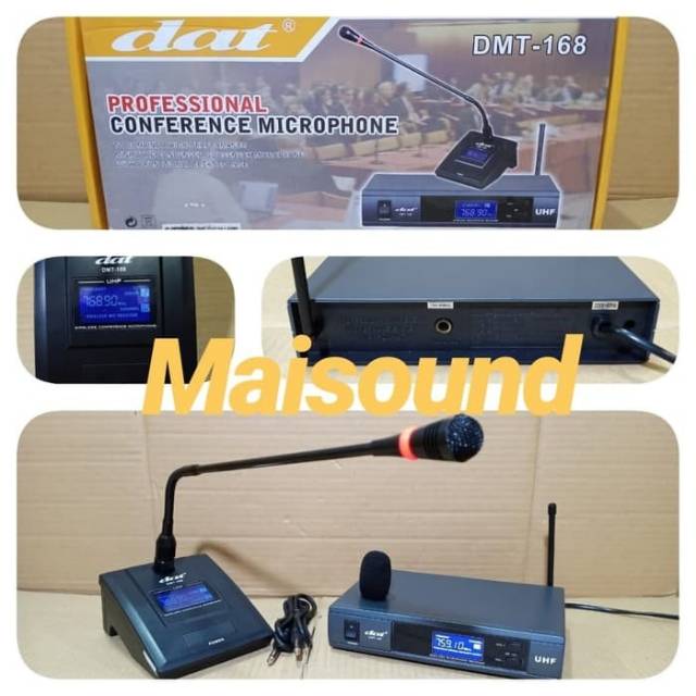 Jual MIC DAT DT DMT168 MICROPHONE PODIUM CONFERENCE DMT 168 MEJA | Shopee Indonesia