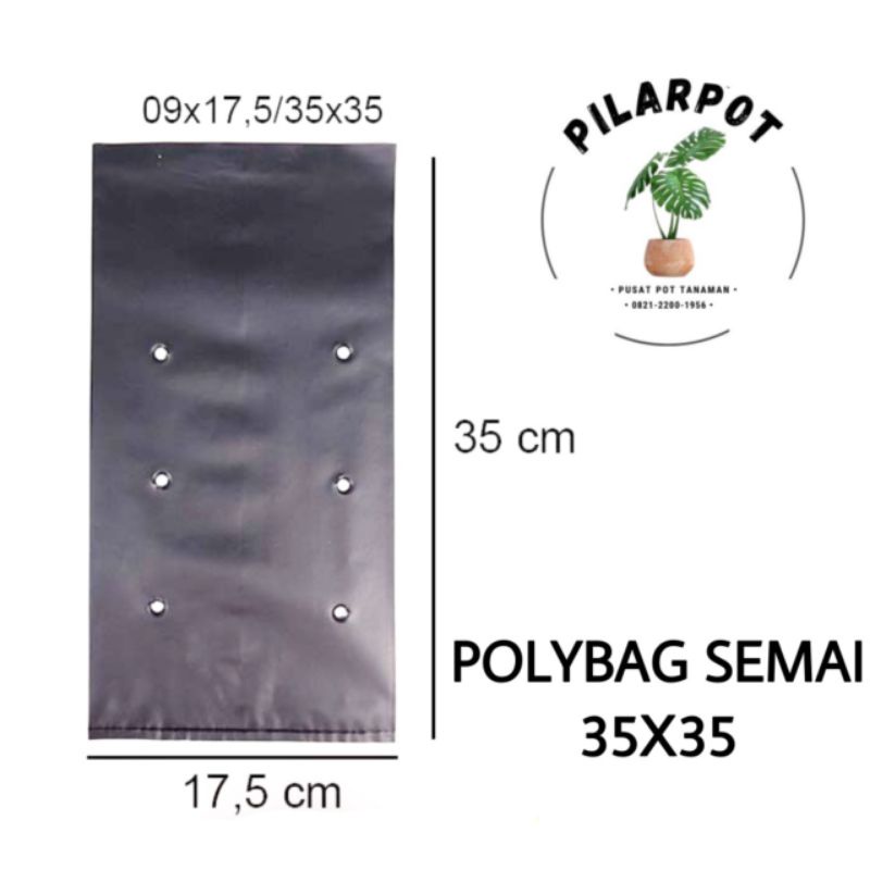 Jual plastik polybag polibag semai tanaman ecer satuan KECIL SEDANG ...