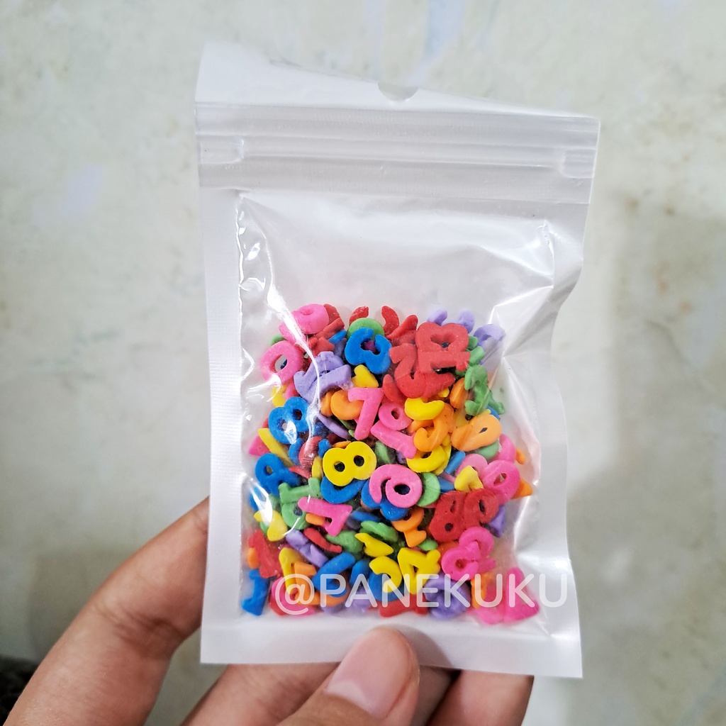 Jual Sprinkel angka huruf/ Sprinkle hiasan ulang tahun warna warni ...