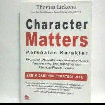 Jual character matters By Thomas Lickona | Shopee Indonesia