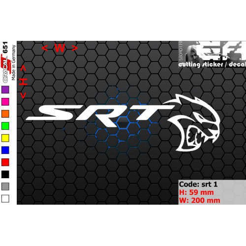 Jual ea cutting sticker / decal Code: srt 1 ( sponsor logo ) | Shopee ...