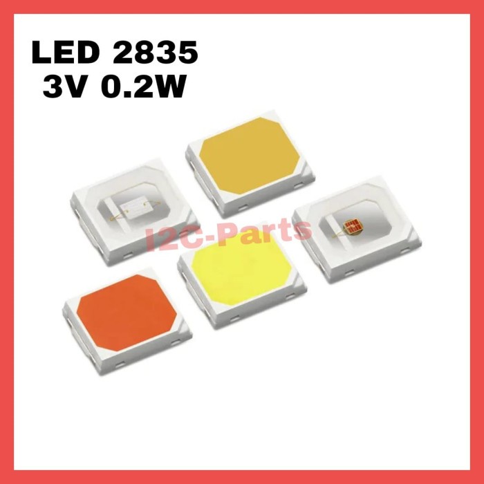 Jual 2835 LED SMD SMT CHIP 0.2W 60mA 3528 Light Emiting Diode Pilihan ...
