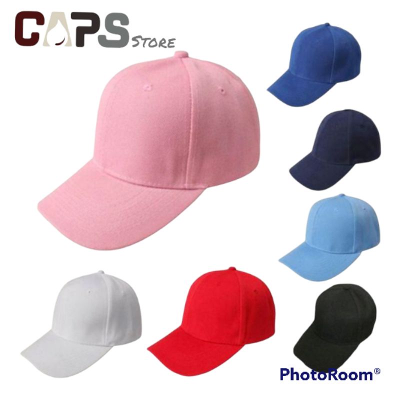 Jual topi baseball polos bahan Rafael denim cewek cowok | Shopee Indonesia