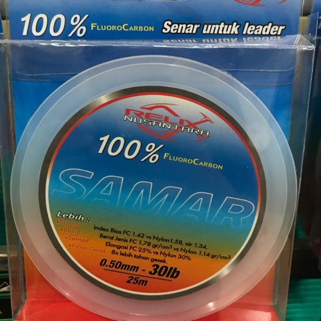 Jual Senar untuk leader 100% fluorocarbon Relix Samar 20 Lb, 25 Lb, 30 Lb, 80 Lb, 100 Lb ...