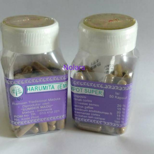 Jual Harumita Jamu Empot Ayam Super Madura Kapsul [Packing Kardus ...