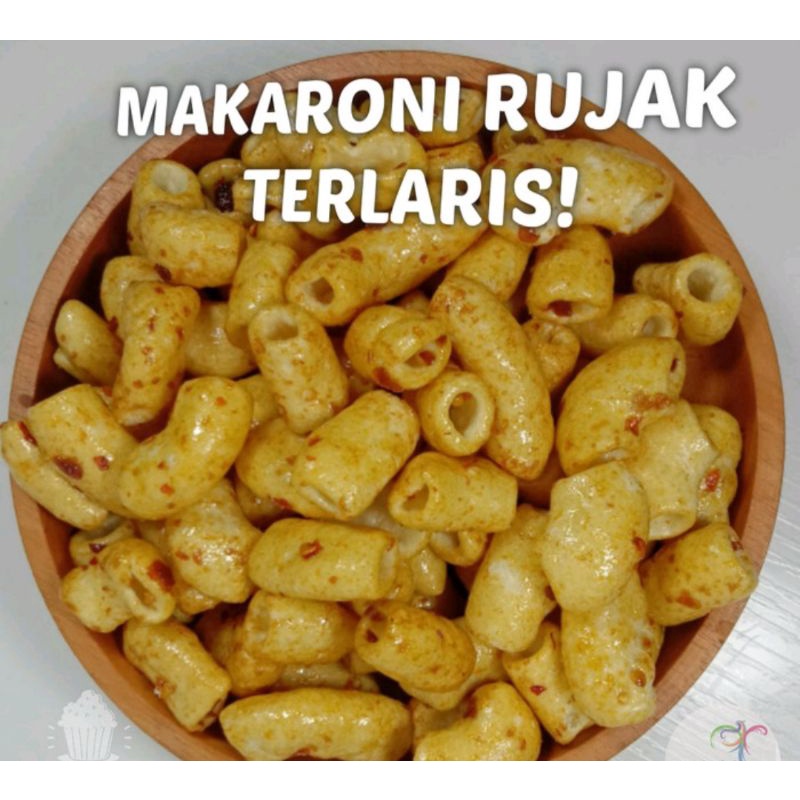 Jual MAKARONI BESAR BUMBU RUJAK 1/2KG(500GR)/PEDAS MANIS/ MAKARONI ...