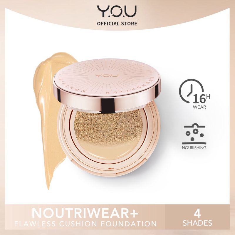 Jual Y.O.U Noutriwear+ Flawless Cushion Foundation Spf 40 | YOU ...