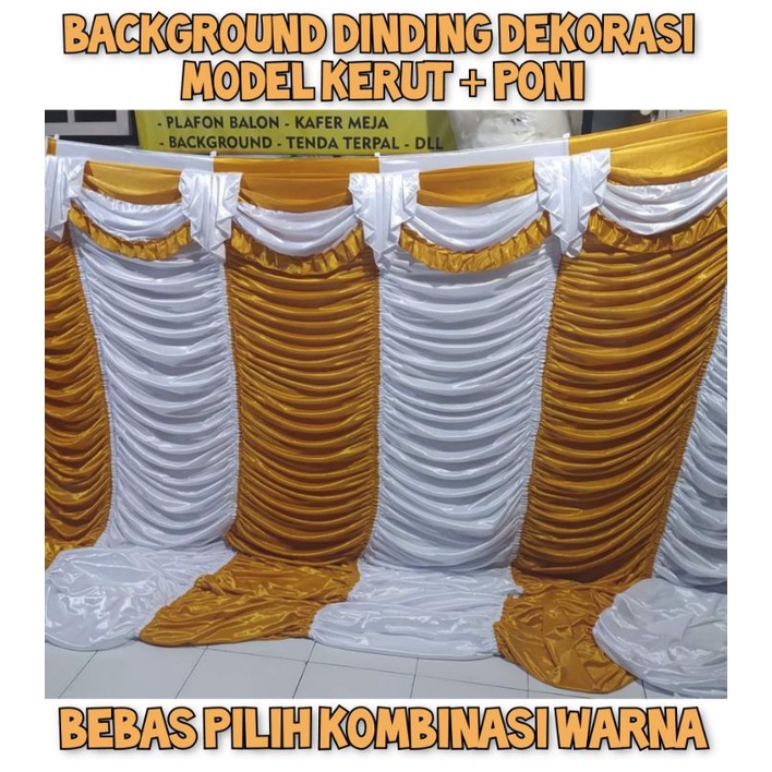 Jual BACKGROUND DINDING KERUT BACKGROUND DEKORASI BACKROUND DINDING ...