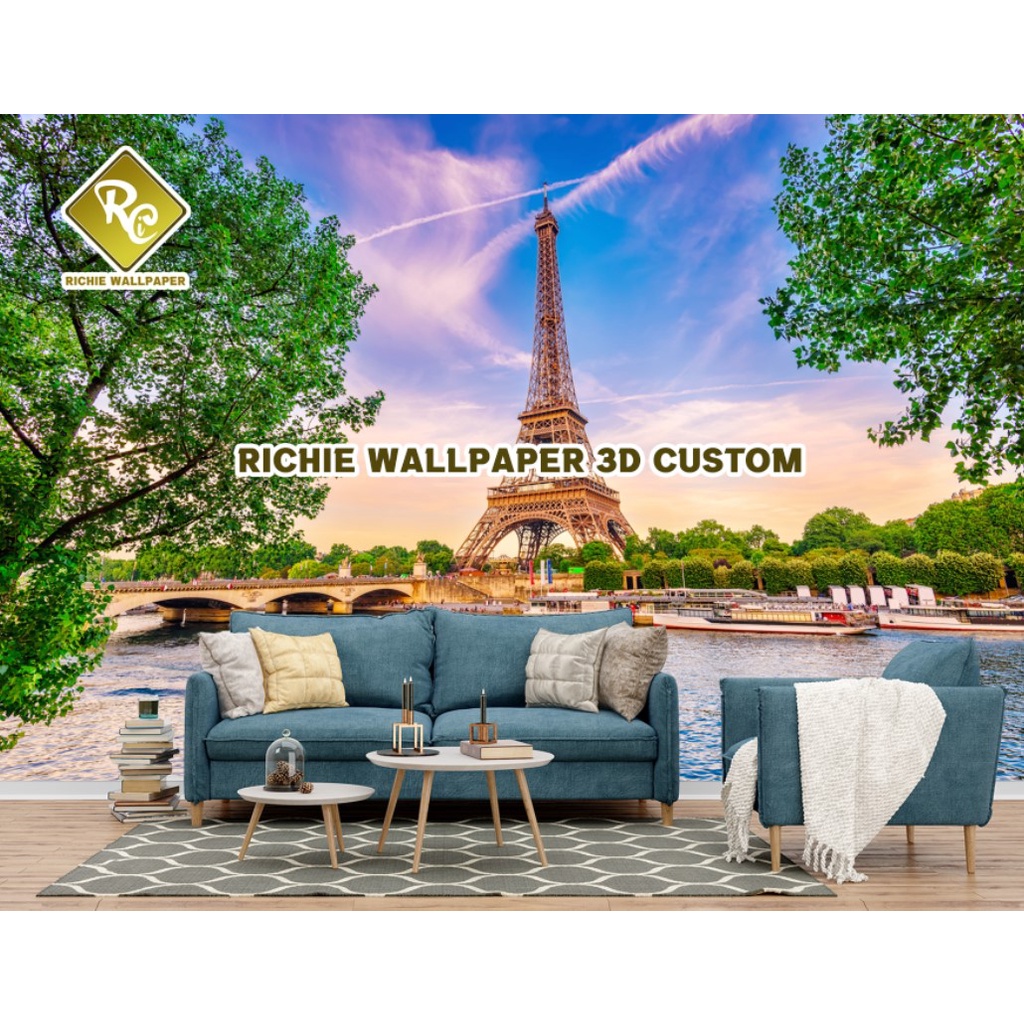 Jual Wallpaper Dinding 3D Custom - Paris - Wallpaper Dinding Custom ...