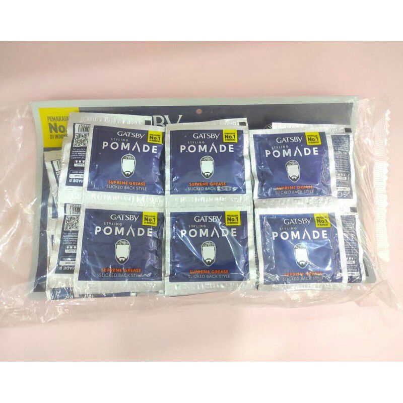 Jual GATSBY STYLING POMADE SACHET 12 PCS/GATSBY MINYAK RAMBUT RENTENG ...