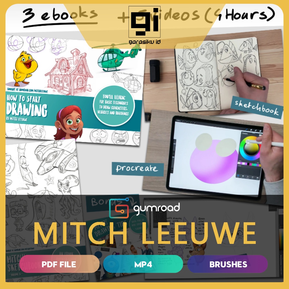 Jual GUMROAD - MITCH LEEUWE - HOW TO START DRAWING BUNDLE VIDEO+PDF ...