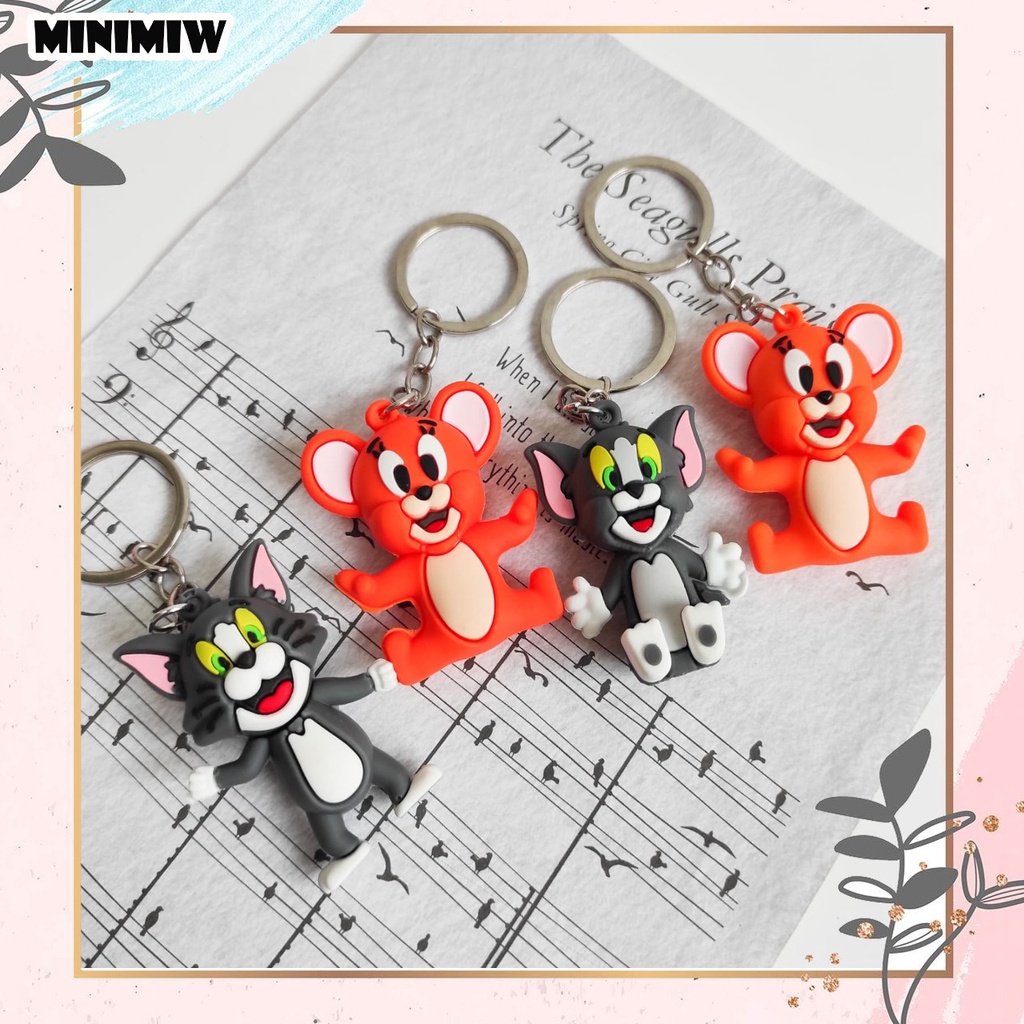 Jual GANTUNGAN KUNCI KARET BENTUK TOM & JERRY KARTUN ANAK RUBBER ...