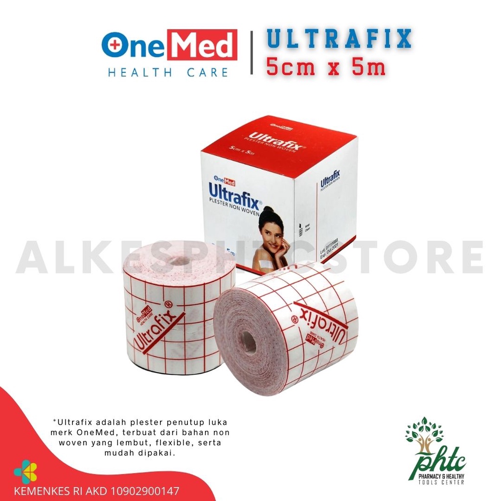 Jual ONEMED Ultrafix 5cm x 5m l Plester Non Woven Ultra fix | Shopee ...