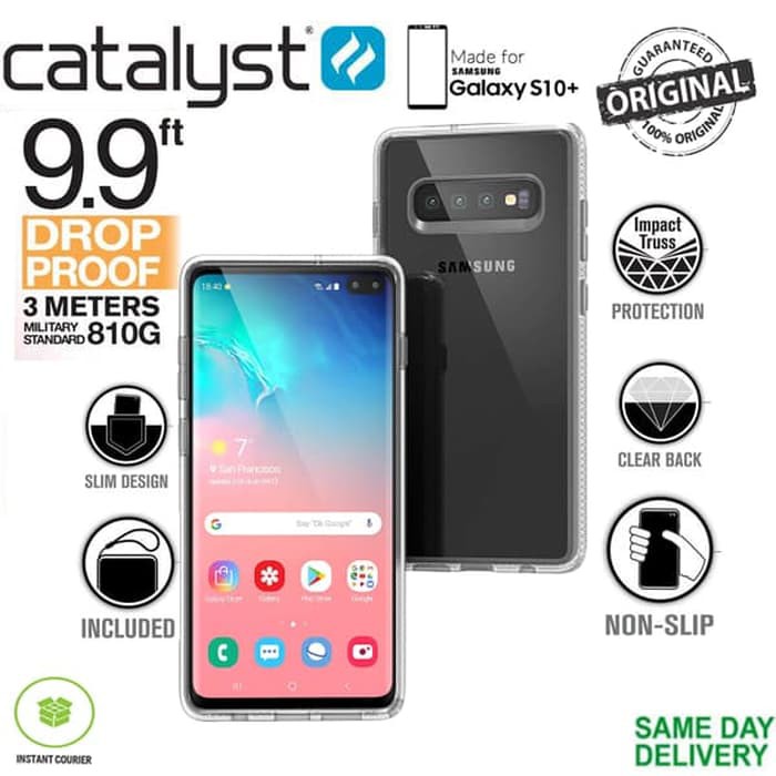 Jual Galaxy S10 Plus Case S 10 Plus Catalyst Impact Protection - Clear | Shopee Indonesia