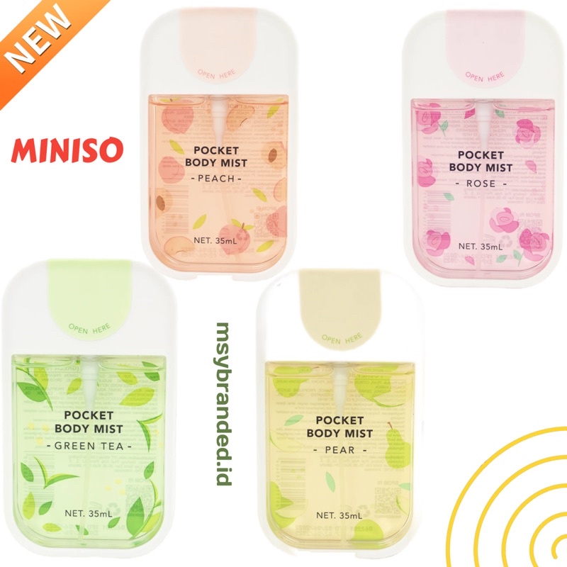 Jual BODYMIST MINISO BODY MIST POCKET MINISO 35ml | Shopee Indonesia