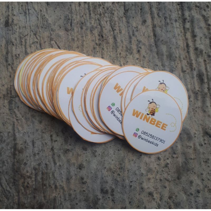 Jual sticker/stiker/logo/brand/label ukuran 5x5cm | Shopee Indonesia