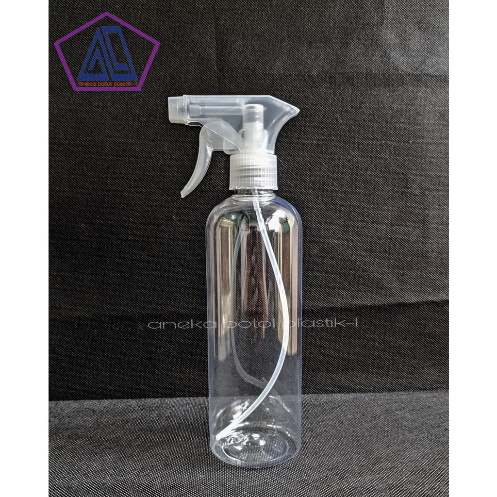 Jual Botol Spray 500ml Kispray Model Tinggi Pet Tebal Bening - Botol ...