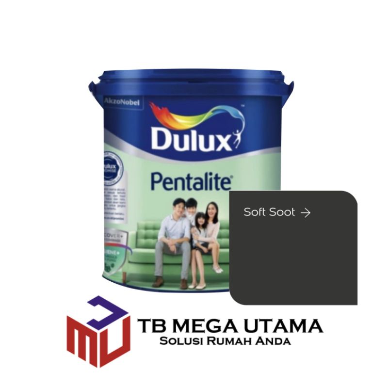 Jual Dulux Pentalite Antibac Soft Soot 2,5 Liter | Cat Decorative Tembok Interior | Shopee Indonesia