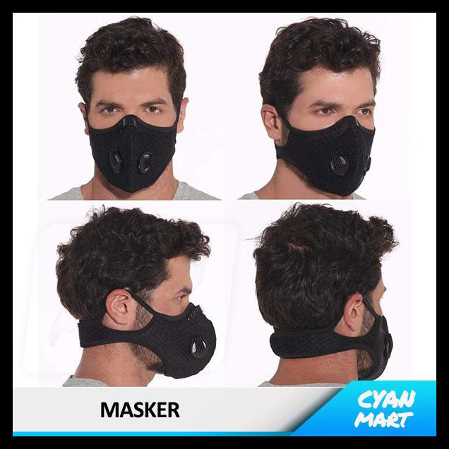 Jual JUAL MURAH Masker Outdoor Olahraga Motor Active Carbon Reusesable ...