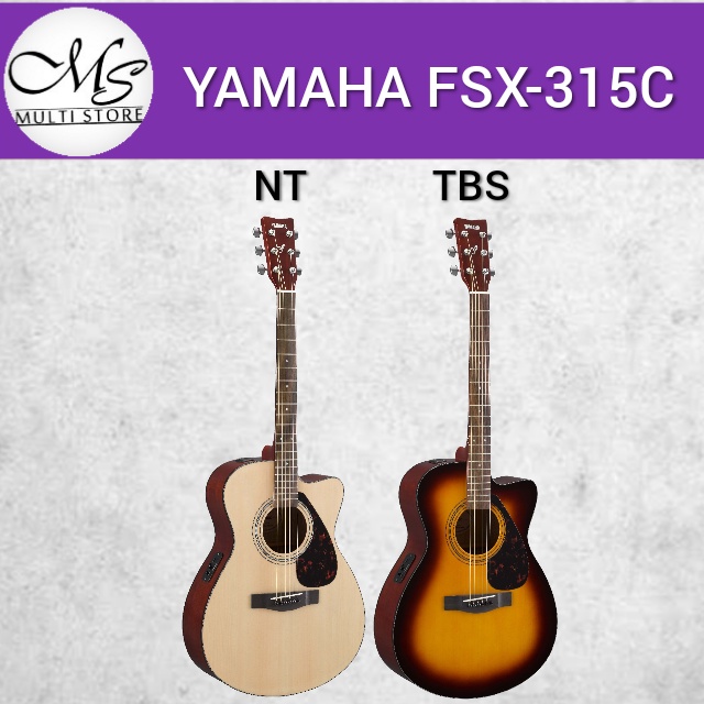 Jual Gitar akustik elektrik YAMAHA FSX315 - FSX 315 - FSX315C - FSX ...