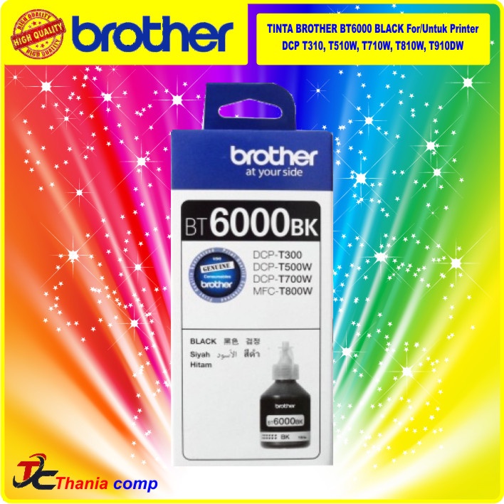 Jual Tinta Brother BT6000 Black/Hitam For Printer HL-T4000DW DCP-T300 ...