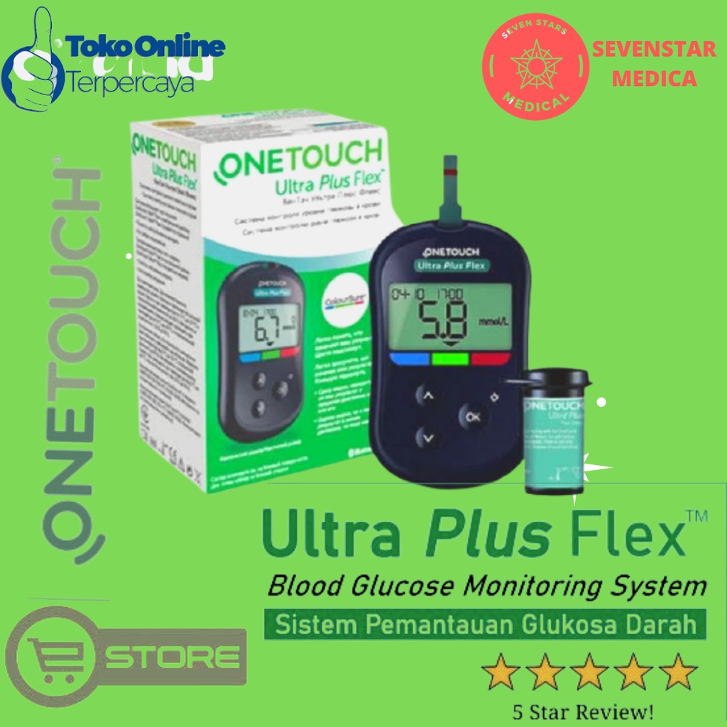 Jual ALAT Onetouch Ultra Plus Flex / Meter Free Strip/ One Touch Ultra Plus Flex | Shopee Indonesia
