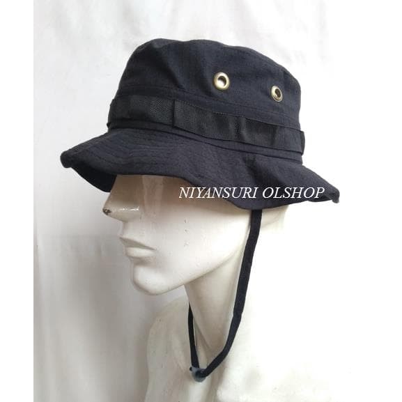 Jual Termurah Topi Rimba hitam polos | Shopee Indonesia