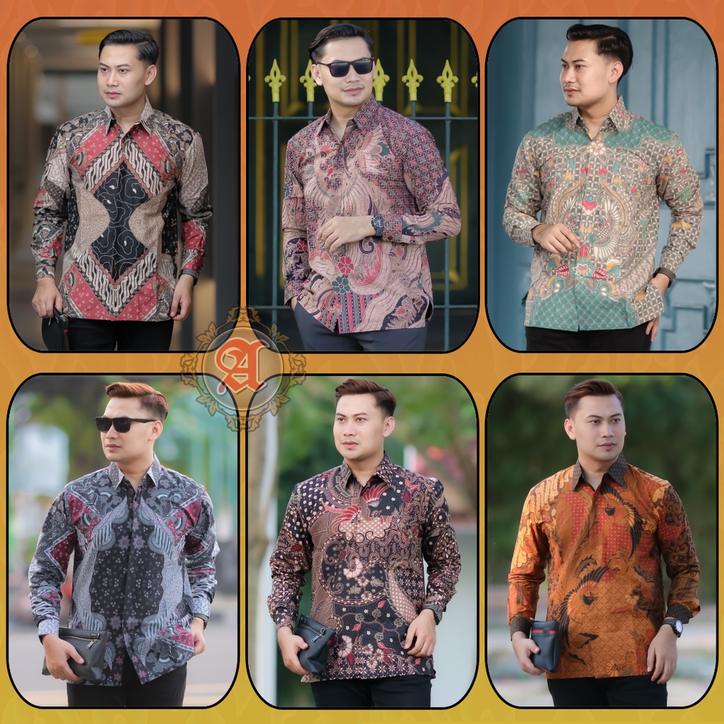 Jual Batik Pria Lengan Panjang Baju Kemeja Batik Premium Laki Laki ...