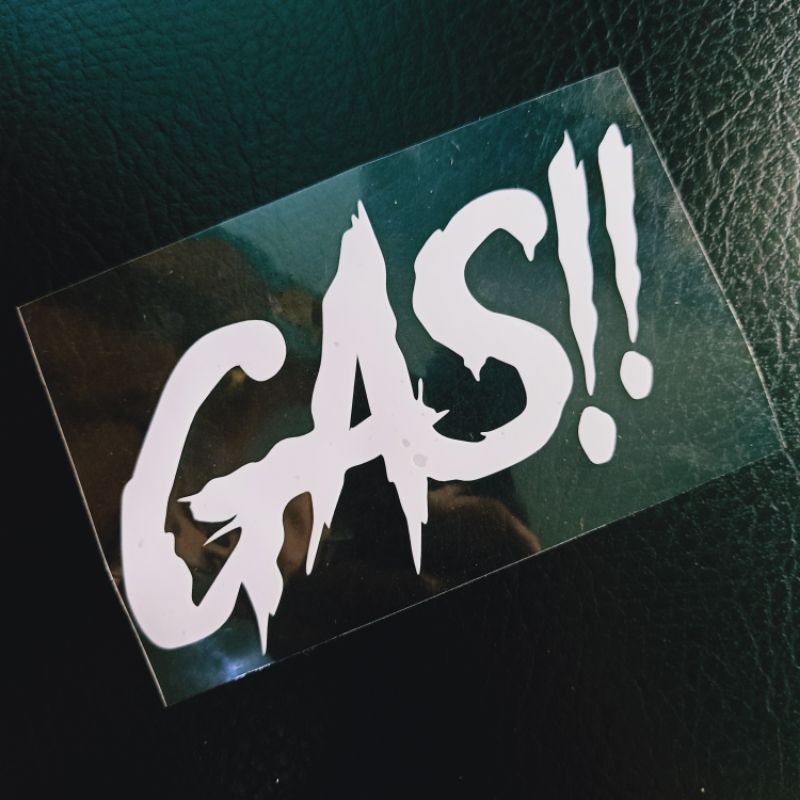 Jual sticker stiker cutting GAS!! gas | Shopee Indonesia