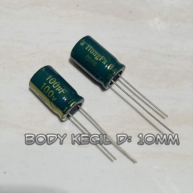 Jual Elco 100uf 100v Capacitor elko 100 uf 100 volt Kapasitor | Shopee Indonesia