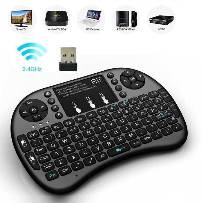 Jual Air Fly Mouse Remote Control Keypad Wireless Mini i8 Keyboard ...