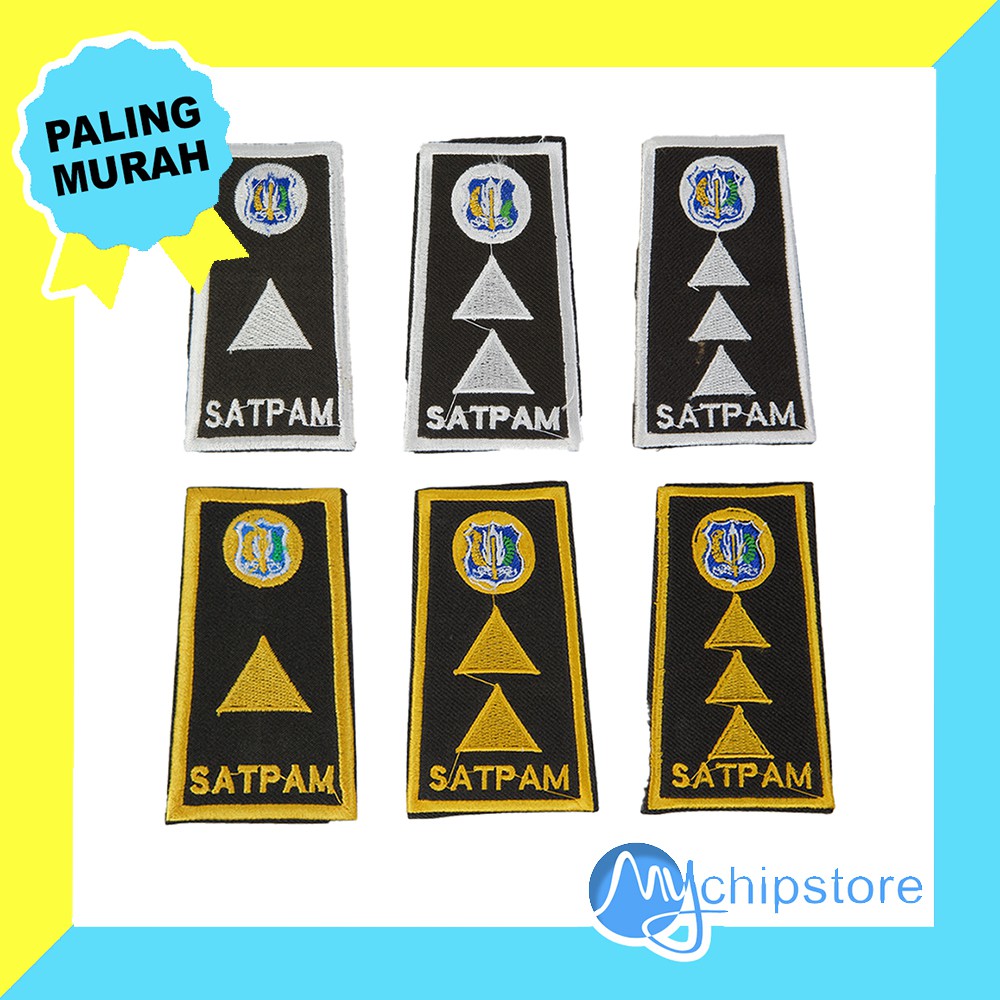 Jual Pangkat Satpam Security Segitiga PELAKSANA 1 ,2 ,3 | Shopee Indonesia