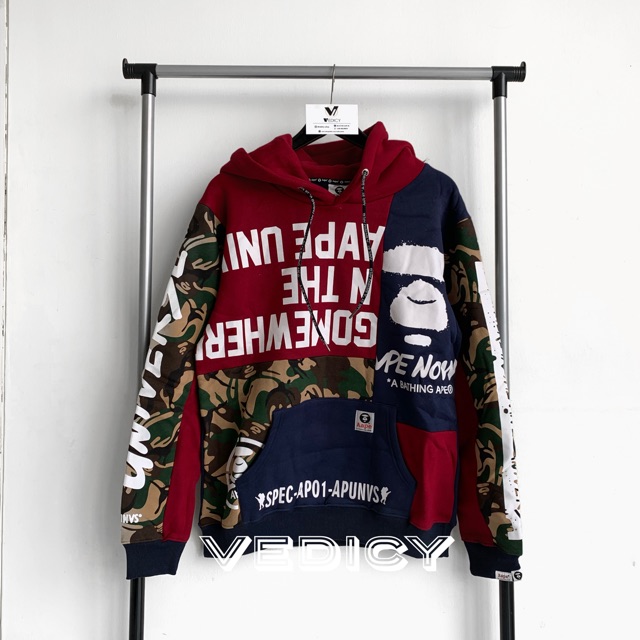 Jual HOODIE JAKET AAPE A BATHING APE APUNVS MULTICAMO SUPER MIRROR 1:1 ...
