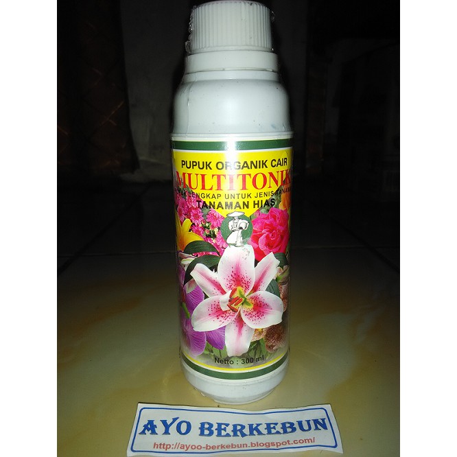 Jual Pupuk cair Multitonik 300 ml untuk tanaman hias / pupuk organik ...